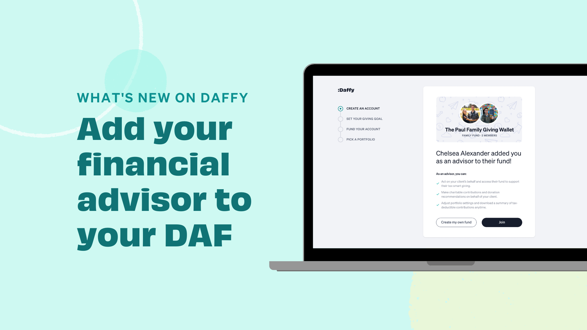 Add a Financial Advisor to Your Donor-Advised Fund on Daffy