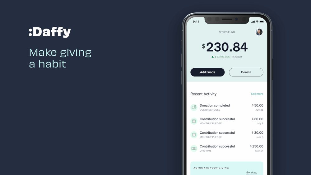 Introducing Daffy, a donor-advised fund for you™